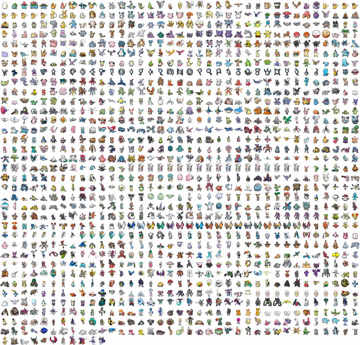 Sprites Daoine Pokémon